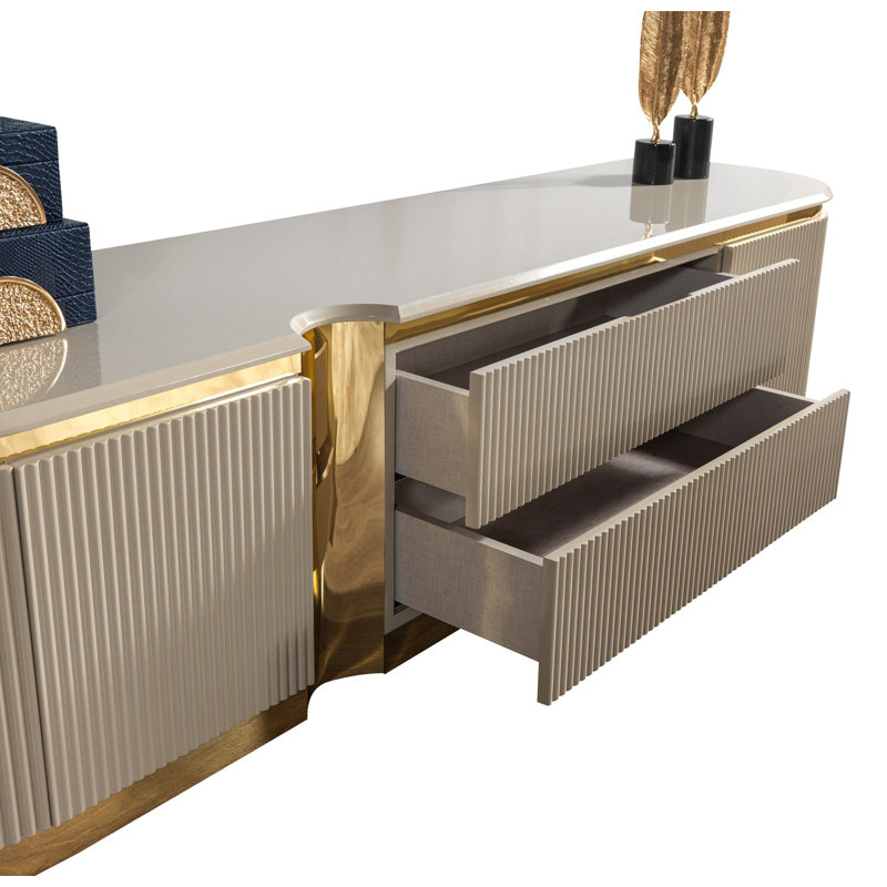 Everly Quinn Milena Ivory Tv Stand | Wayfair